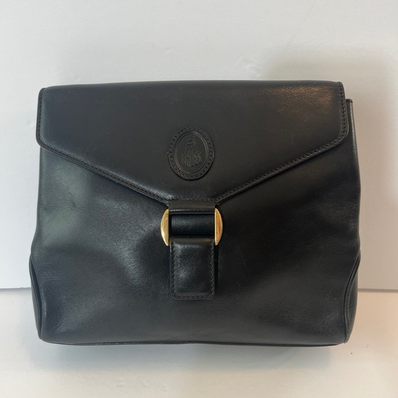 Mark Cross | Bags | 99s Vintage Mark Cross Black Leather Bag | Poshmark